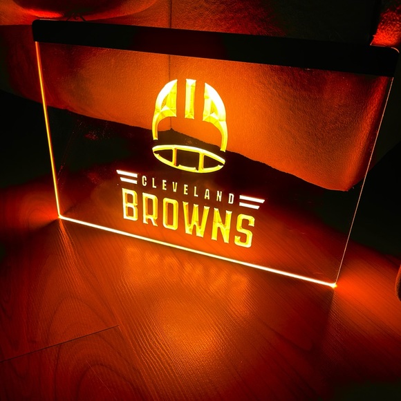Other | Cleveland Browns Led Neon Light Sign 8x12 | Poshmark